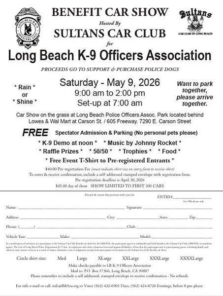 Long Beach K-9 Officers Car Show | 2026 | LA County, CA