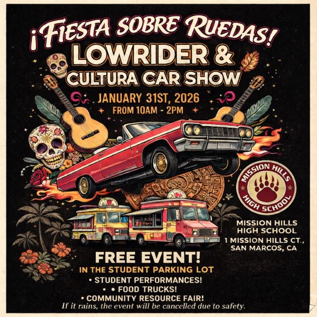 Lowrider and Cultura Car Show | 2026 | San Marcos, CA