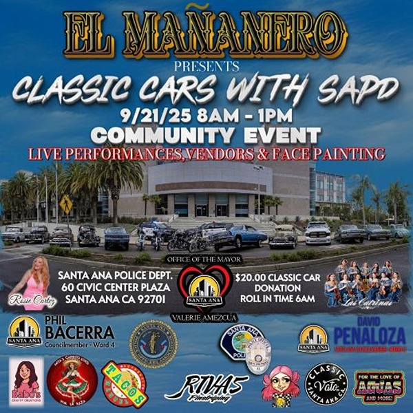 Classic Cars With Santa Ana PD | 2025 | Santa Ana, CA