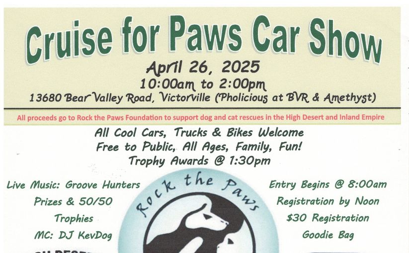 Cruise For Paws Car Show | 2025 | Victorville, CA • iDriveSoCal