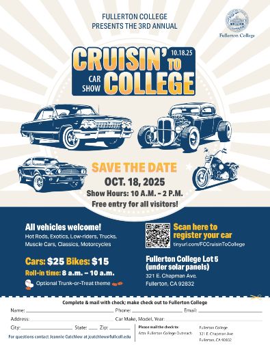 Cruisin' To College Car Show | 2025 | Fullerton, CA