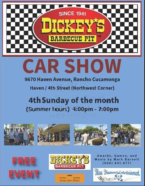 Dickey's Rancho Cucamonga Car Meet | Monthly | San Bernardino County, CA