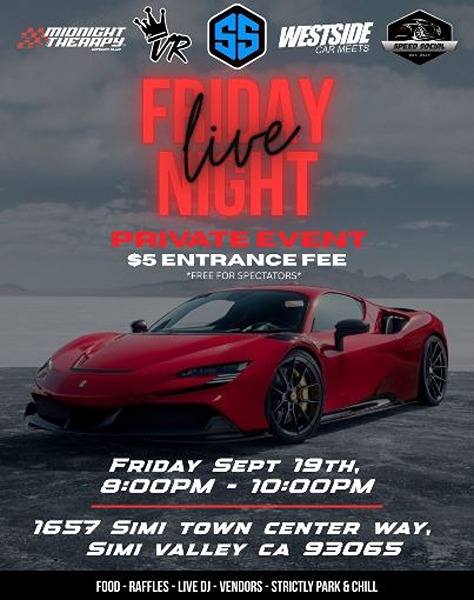 Friday Night Live Car Meet | 2025 | Simi Valley, CA