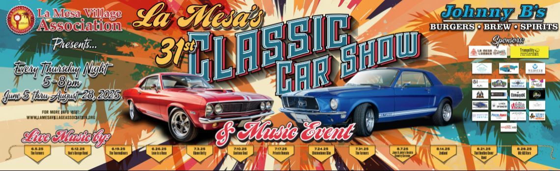La Mesa Classic Car Show Nights | Weekly | San Diego County, CA