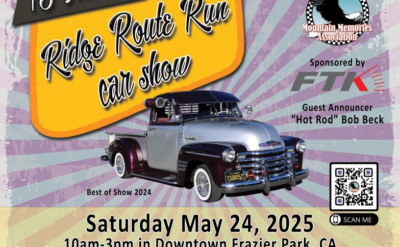 Ridge Route Run Car Show | 2025 | Frazier Park, CA • iDriveSoCal