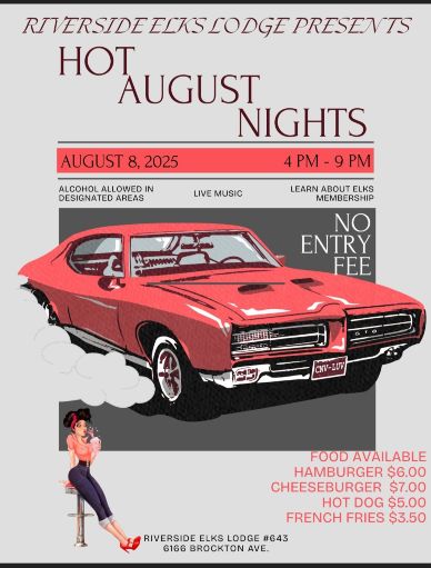 Riverside Elks Hot August Nights Car Show | 2025 | Riverside, CA