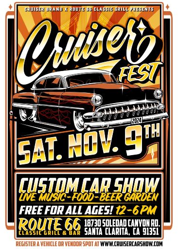 Route 66 Cruiser Fest Car Show | 2025 | Santa Clarita, CA