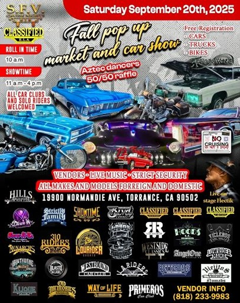 SFV Fall Pop-Up Market And Car Show | 2025 | Torrance, CA